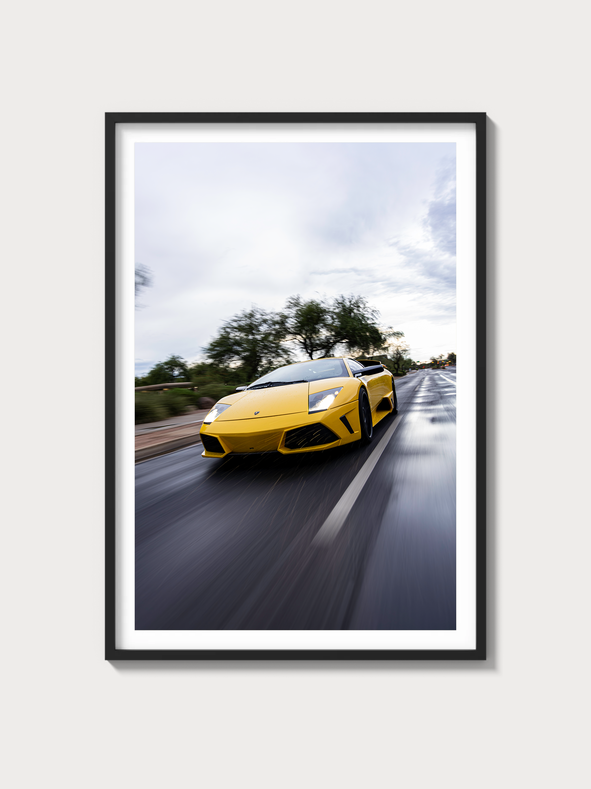 Running with the Rain | Automotive Wall Art